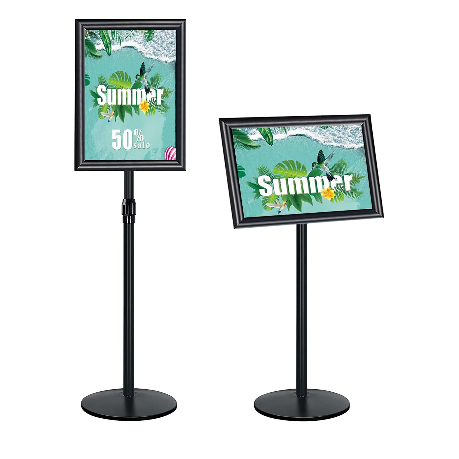 NewZeal A3 Stand Display Sign Stand Heavy-Duty Menu Holder Poster Floor ...