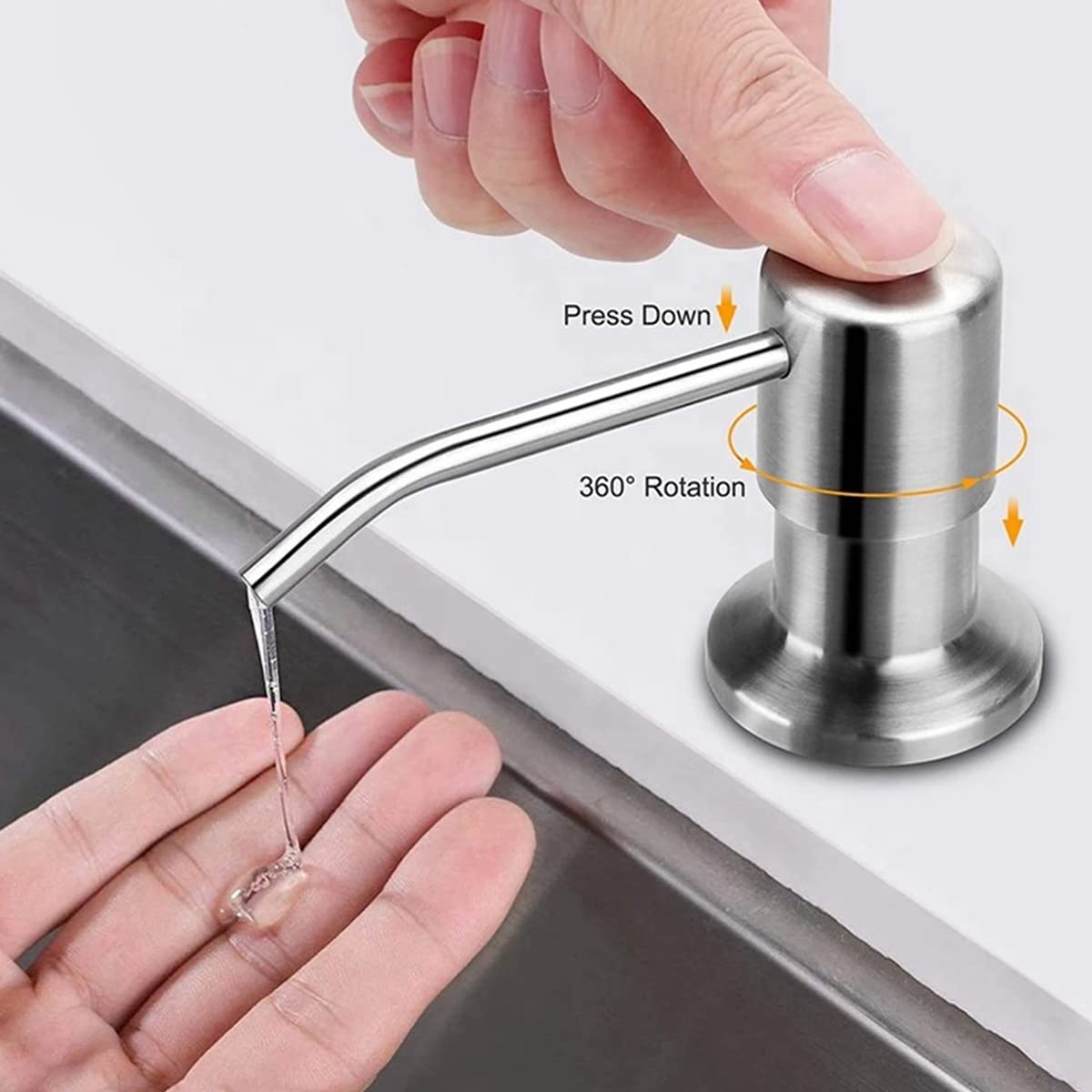 300ML Kitchen Sink Soap Pump Dispenser Liquid Soap Bottle, 53% OFF