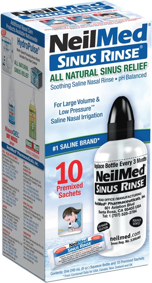 Amazon.com: Neil Med SinuFlo Ready Rinse, 8 fl oz : Health & Household
