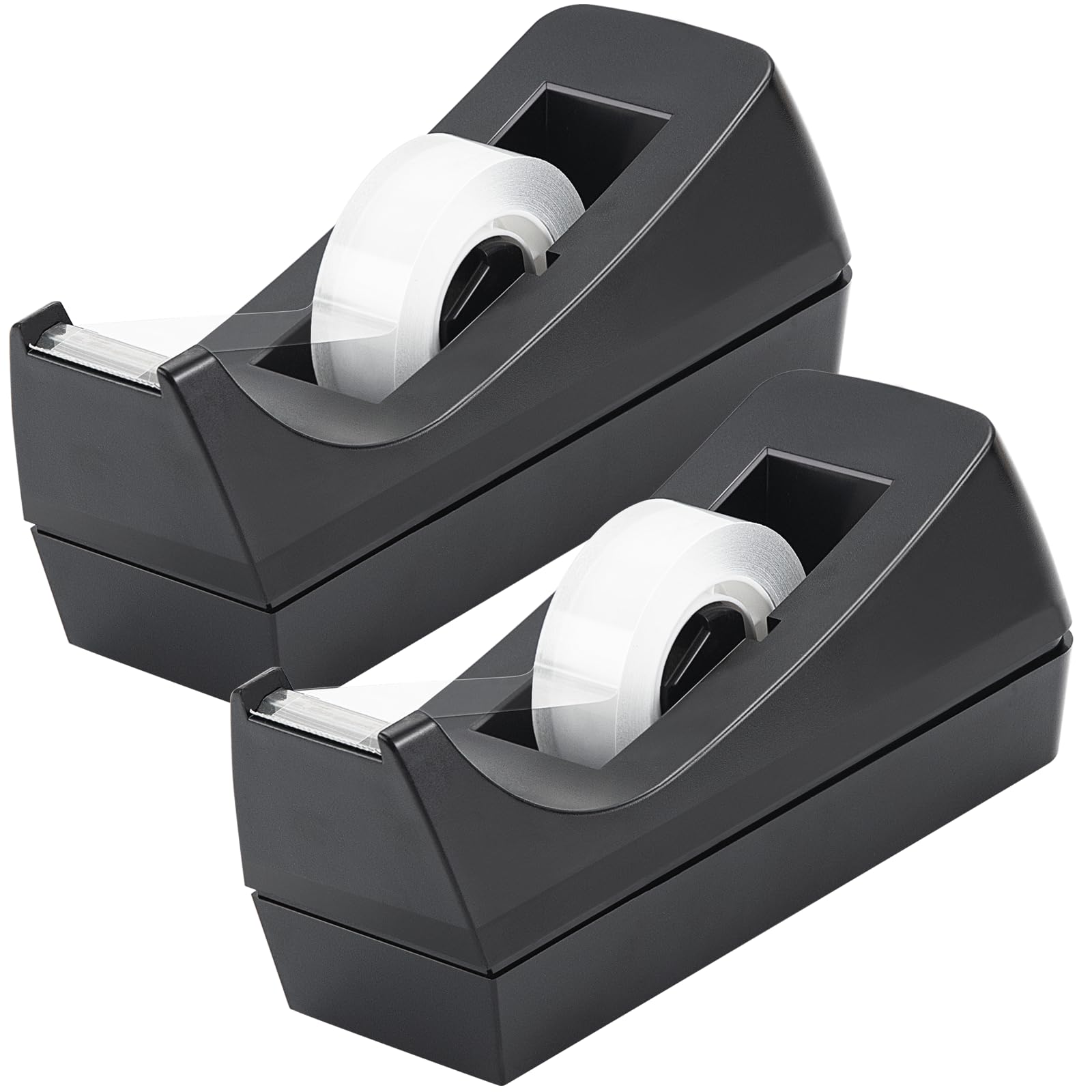 Amazon.com : OWLKELA Black Desktop Tape Dispenser, Non-Skid Base, Heavy ...
