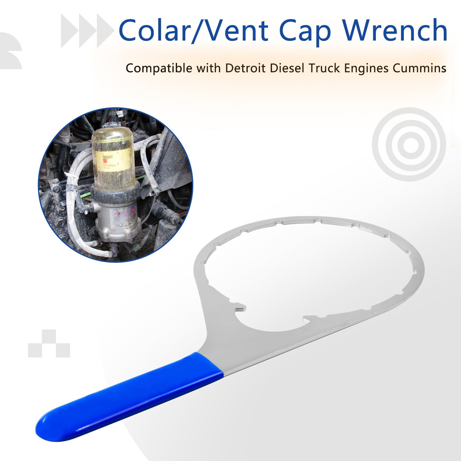 AFEISOL 6 Inch Colar/Vent Cap Fuel Filter Wrench for 380134 382 ...