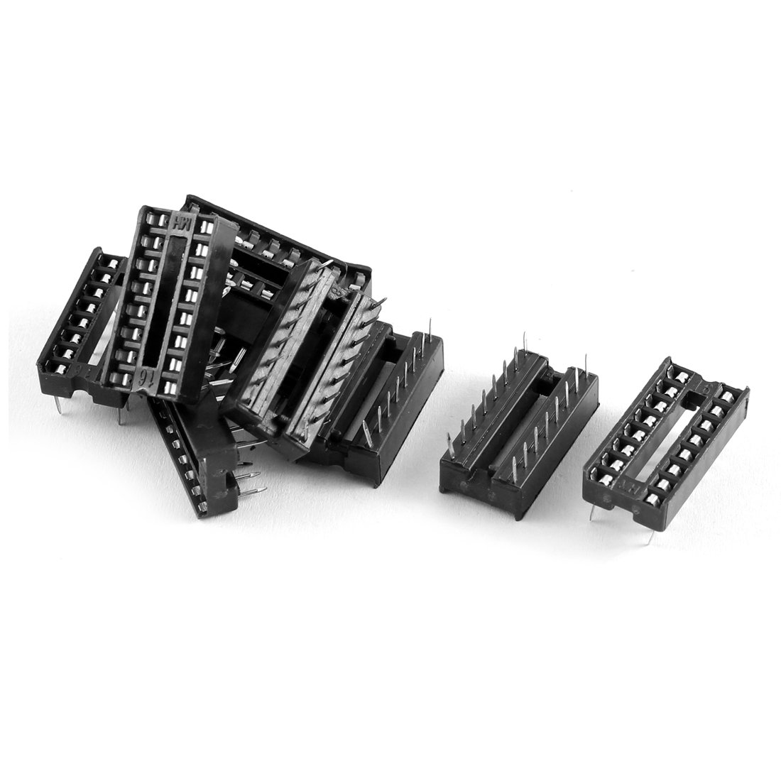 Amazon.com: Aexit 2.54mm Pitch IC Sockets & Plugs 16 Pin Double Row ...