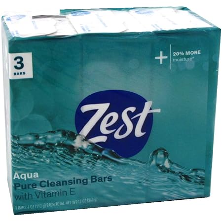 Amazon.com : (3 Pack) Zest Aqua 4 oz. 3 Bar ct : 9 Bars Total : Beauty & Personal Care