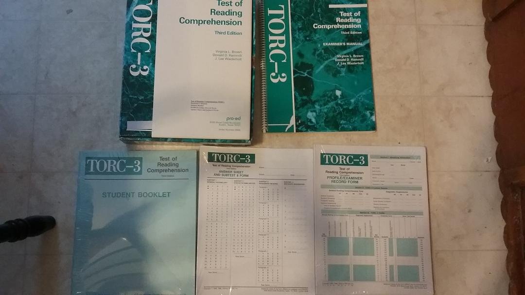 Test of Reading Comprehension-(torc-3) [Paperback]: Donald D. Hammill ...