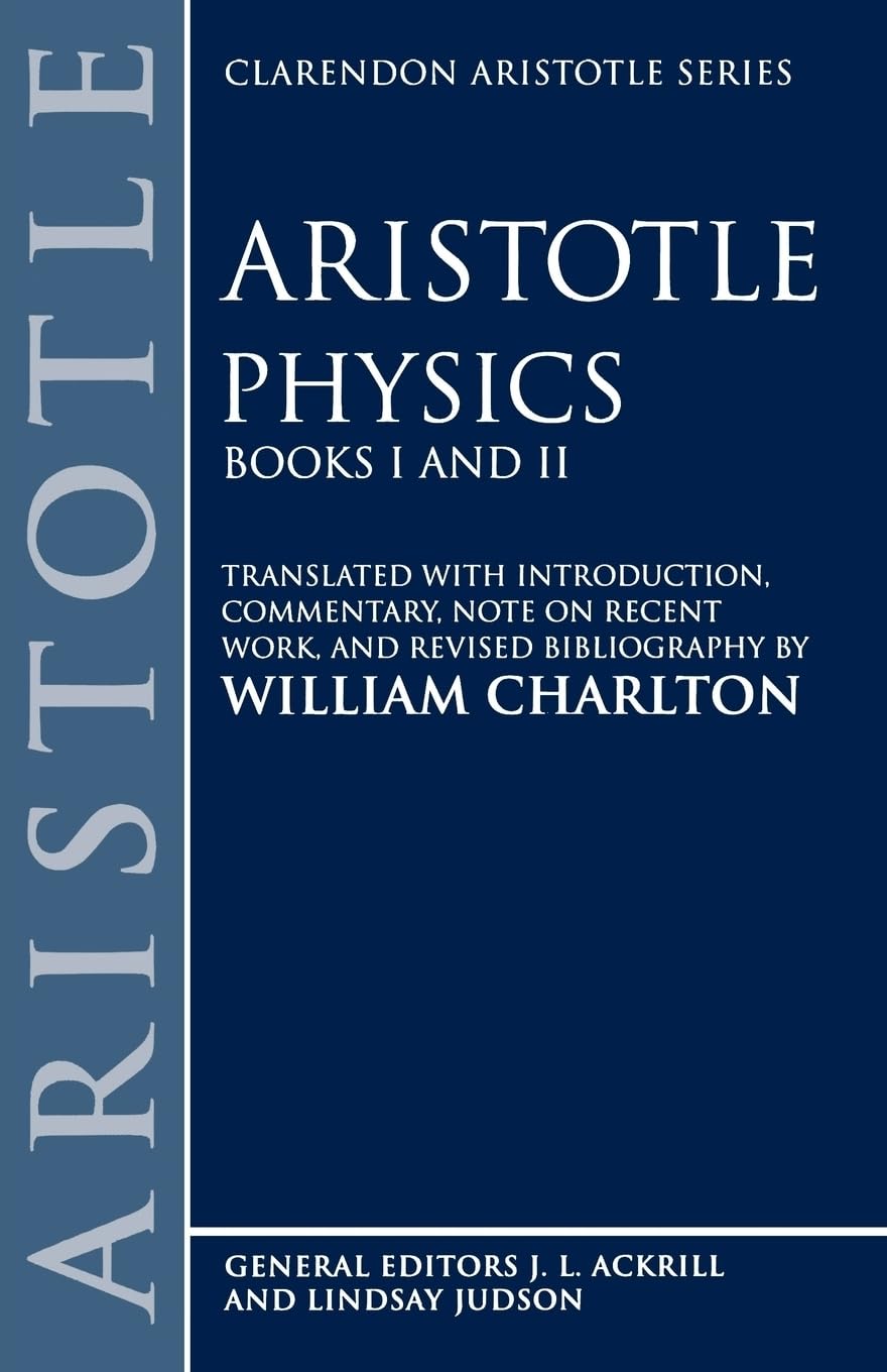 Amazon | Physics: Books I and II (Clarendon Aristotle Series ...