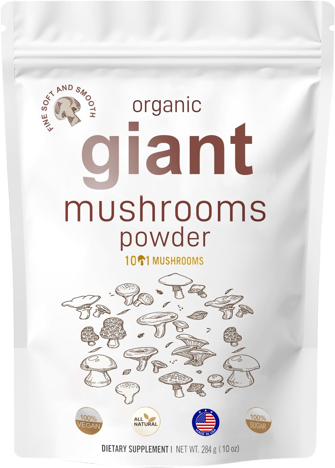 Amazon.com: Organic Giant Mushroom ，10 in 1 Mega Mushroom-Complex ...