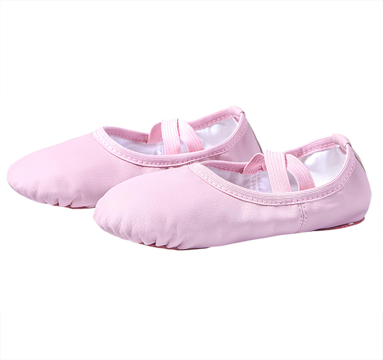 Snapklik.com : MdnMd Girls Leather Sole Dance Ballet Shoes Slipper For ...