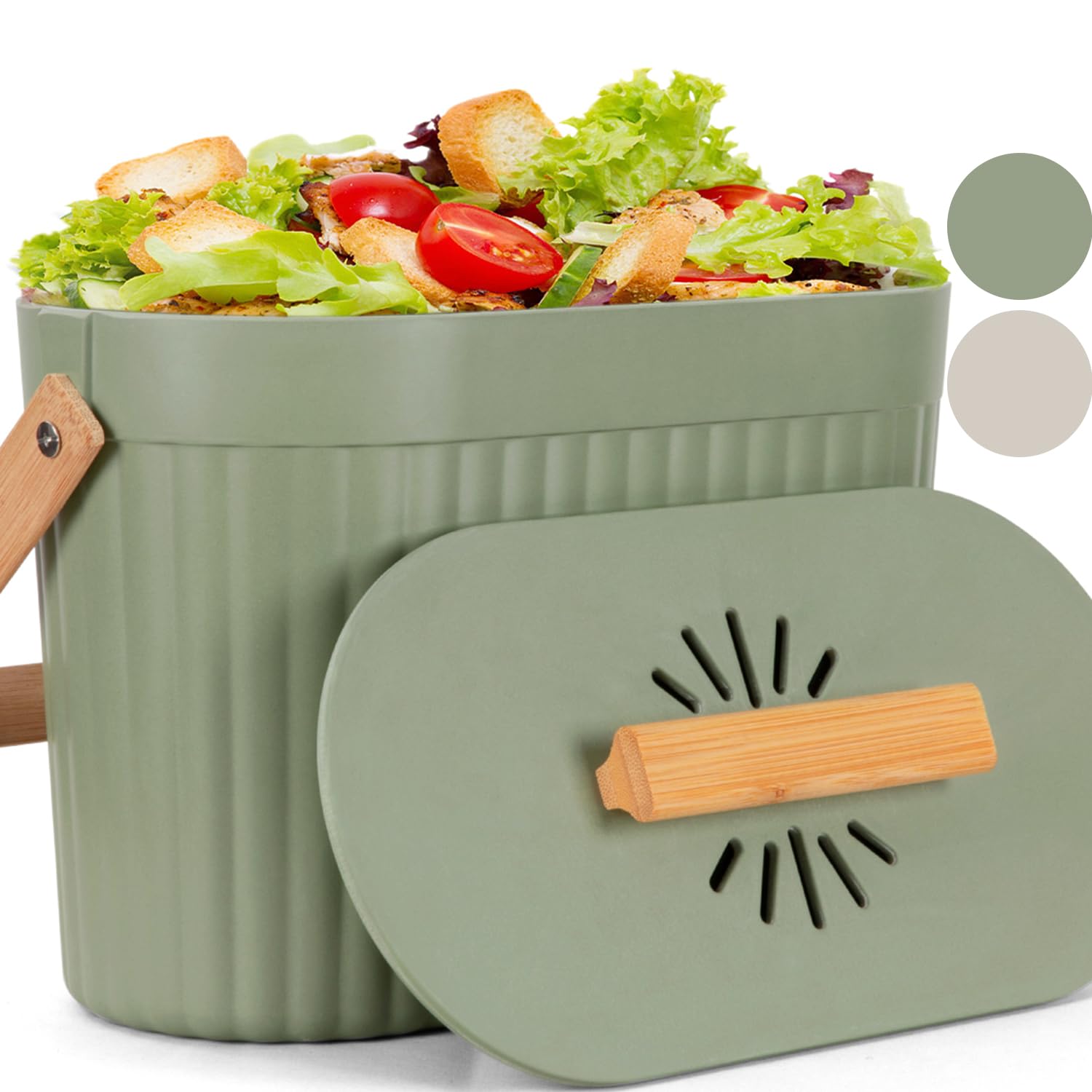 Narrow Kitchen Compost Bin Countertop - Yatmung Odorless Counter Top ...