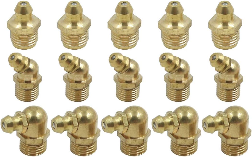 Amazon.fr : X AUTOHAUX Graisseurs M10 Laiton Droit Coudé 45 90 ...