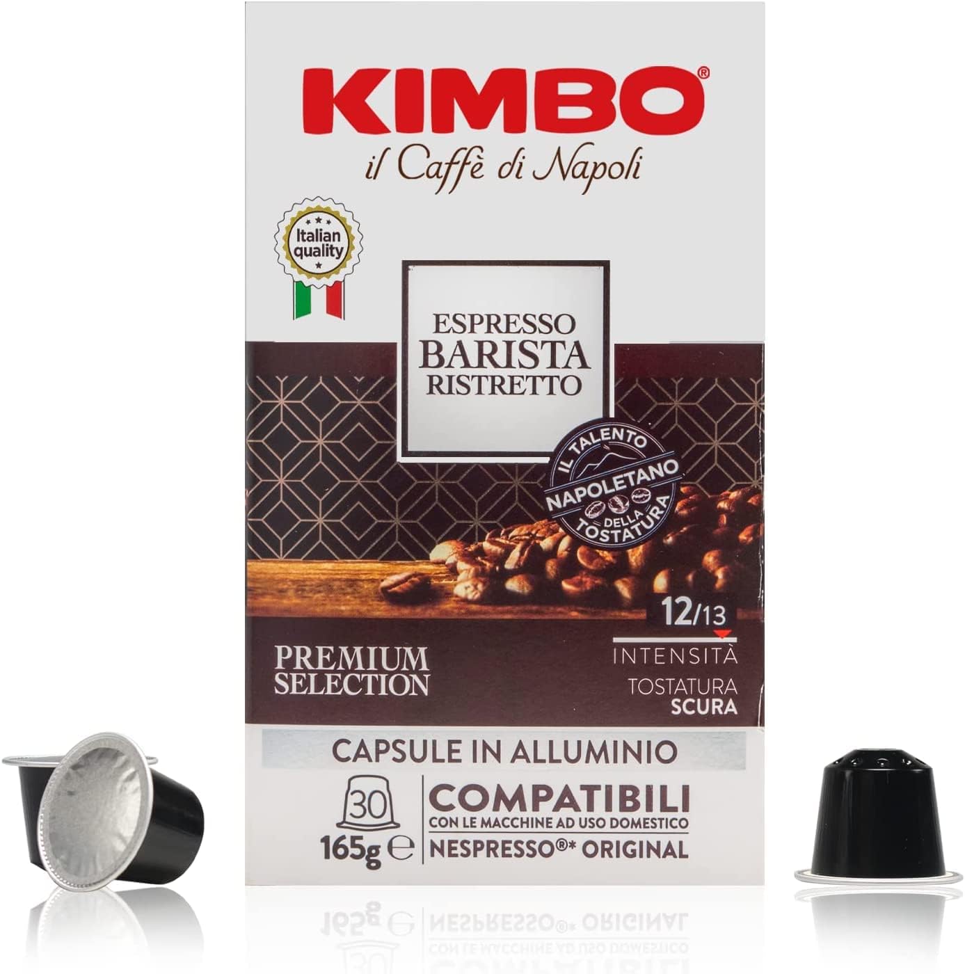 Kimbo Coffee Espresso Barista Ristretto (1 x 30) | Nespresso Coffee ...
