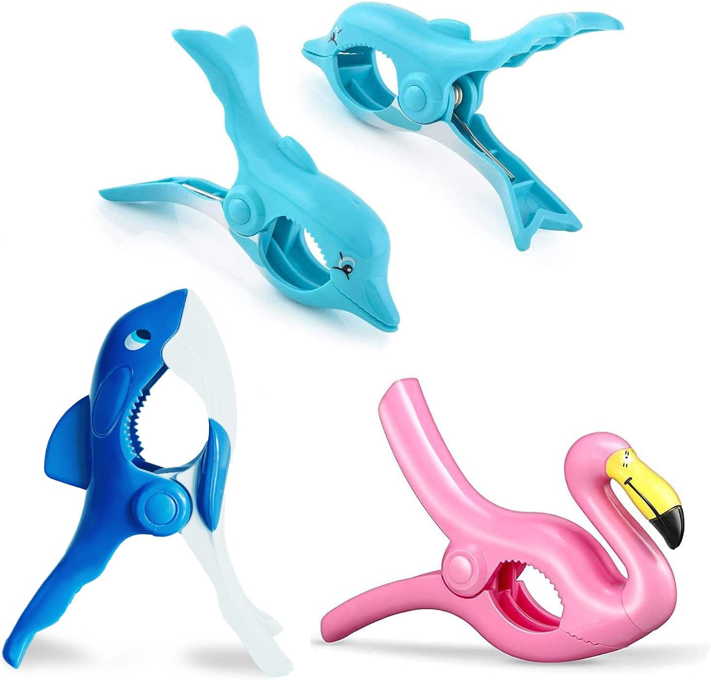 Amazon.com: SCNWQ 6PCS Beach Towel Clips Outdoor Fashion Style Towel ...