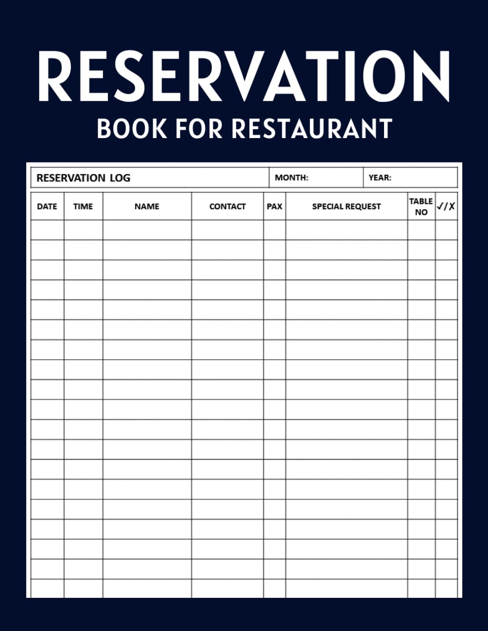 Reservation Book: Seamlessly Manage and Organize Restaurant Table ...