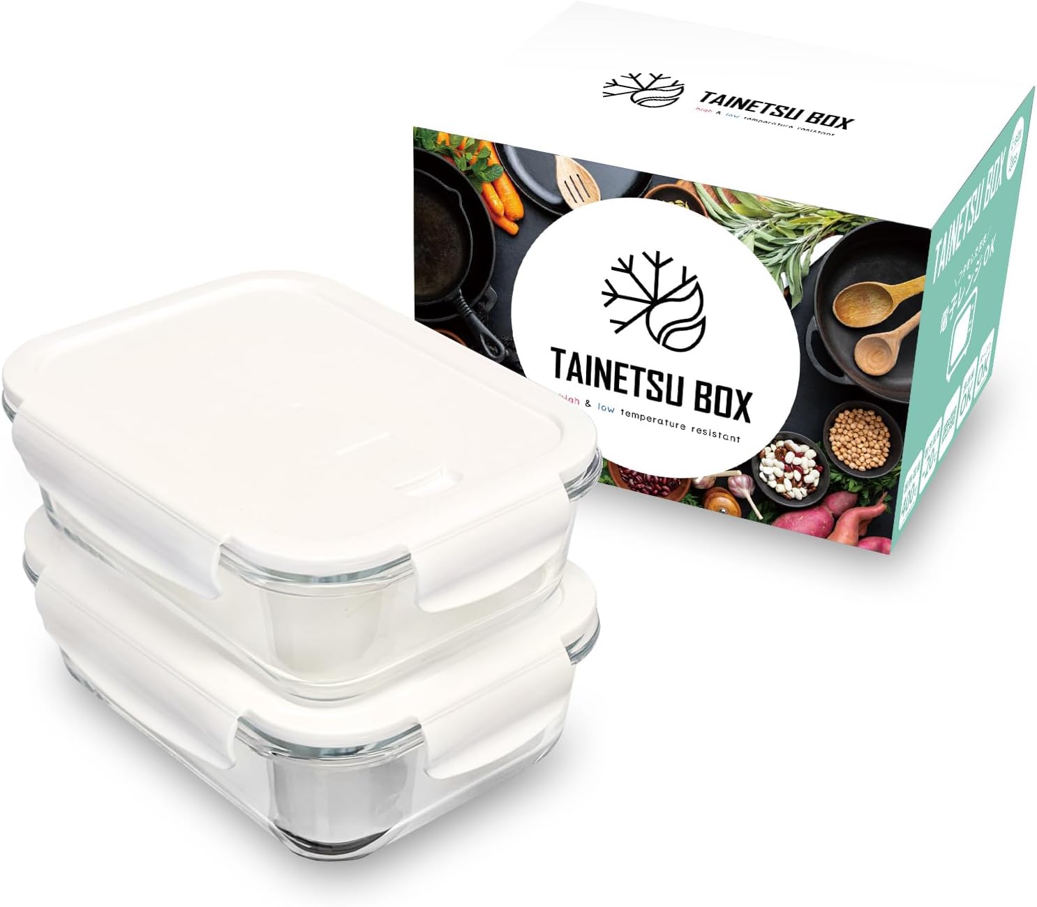 Amazon｜耐熱ガラス 保存容器 蓋ごと電子レンジ可能 耐熱耐冷 食洗器可 (Lサイズ 1,040ml,2個入り)｜保存容器・キャニスター オンライン通販