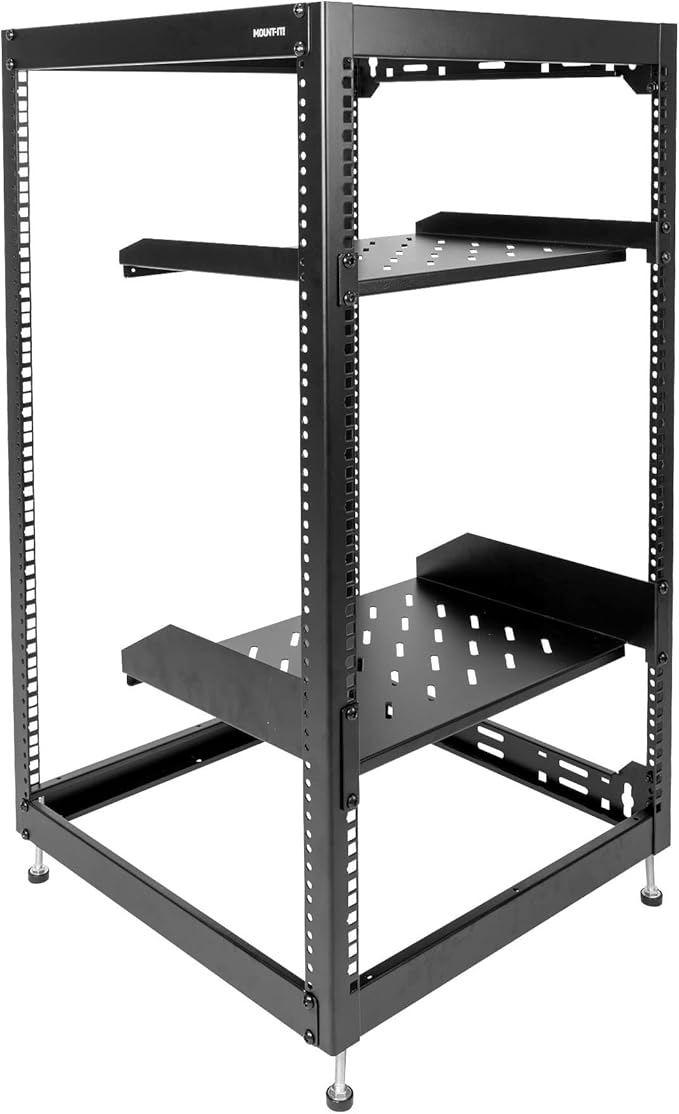 Amazon.com: Mount-It! 20U 17" Server Rack | Multi-Use Media Rack That ...