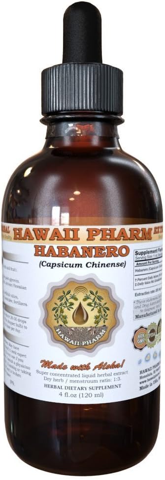 Amazon.com: Habanero Liquid Extract, Organic Habanero (Capsicum ...