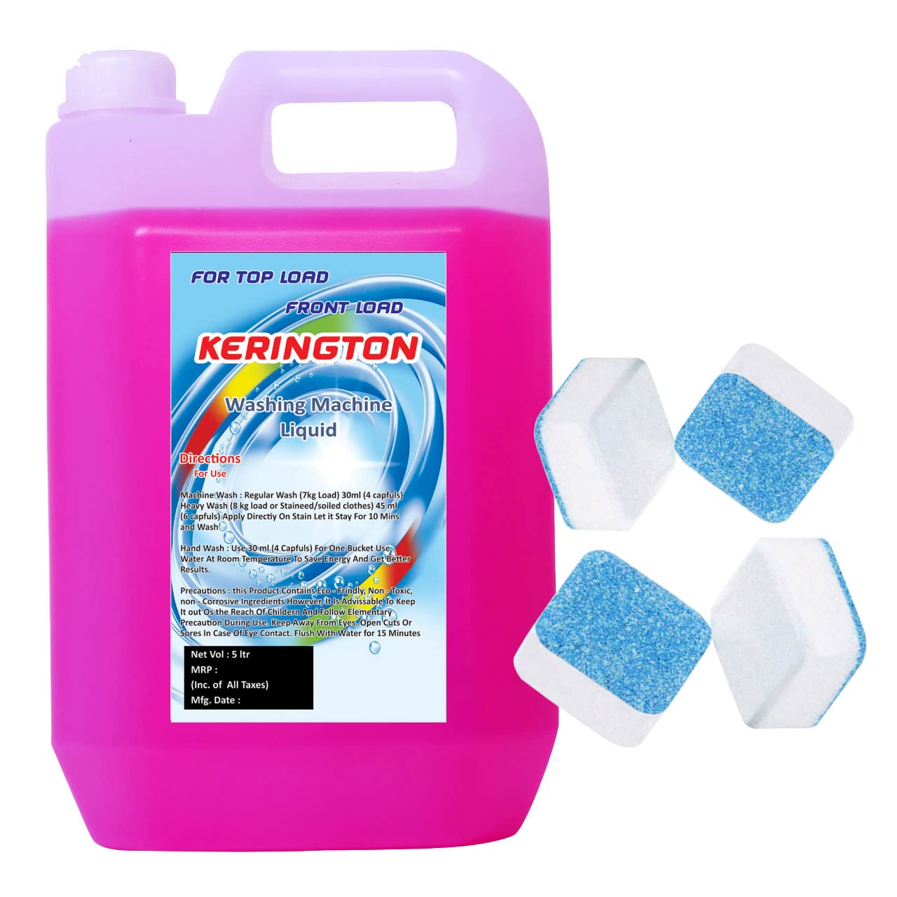 Buy KERINGTON Shatras Pink Lily Liquid Detergent 5 Liter, Laundry ...