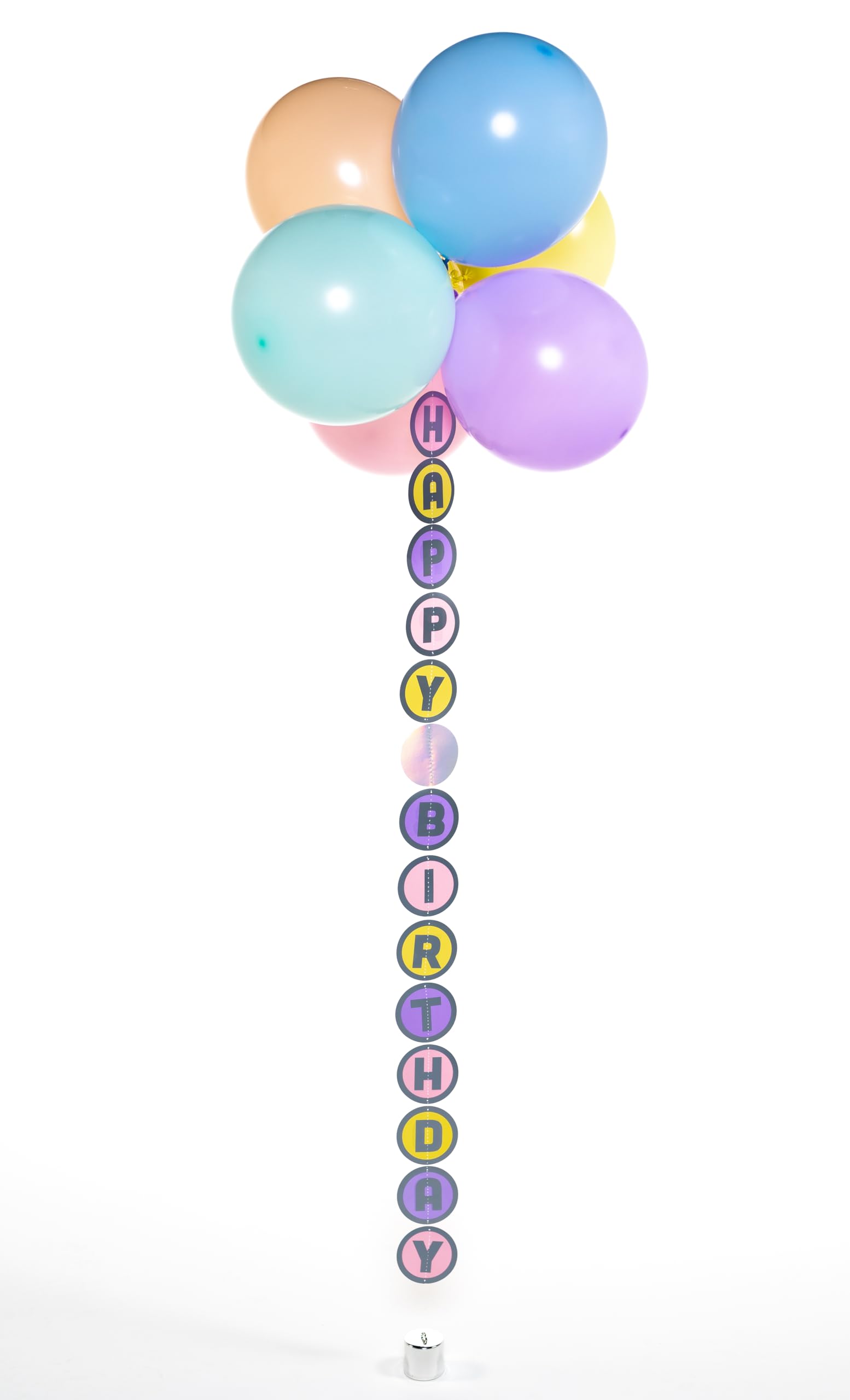 Amazon.com: Balloon Time Balloon Tails Happy Birthday Floating Helium ...