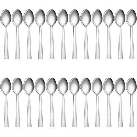 hunnycook Teaspoons (5.4 inch), Teaspoons set 24 pieces, Stainless ...