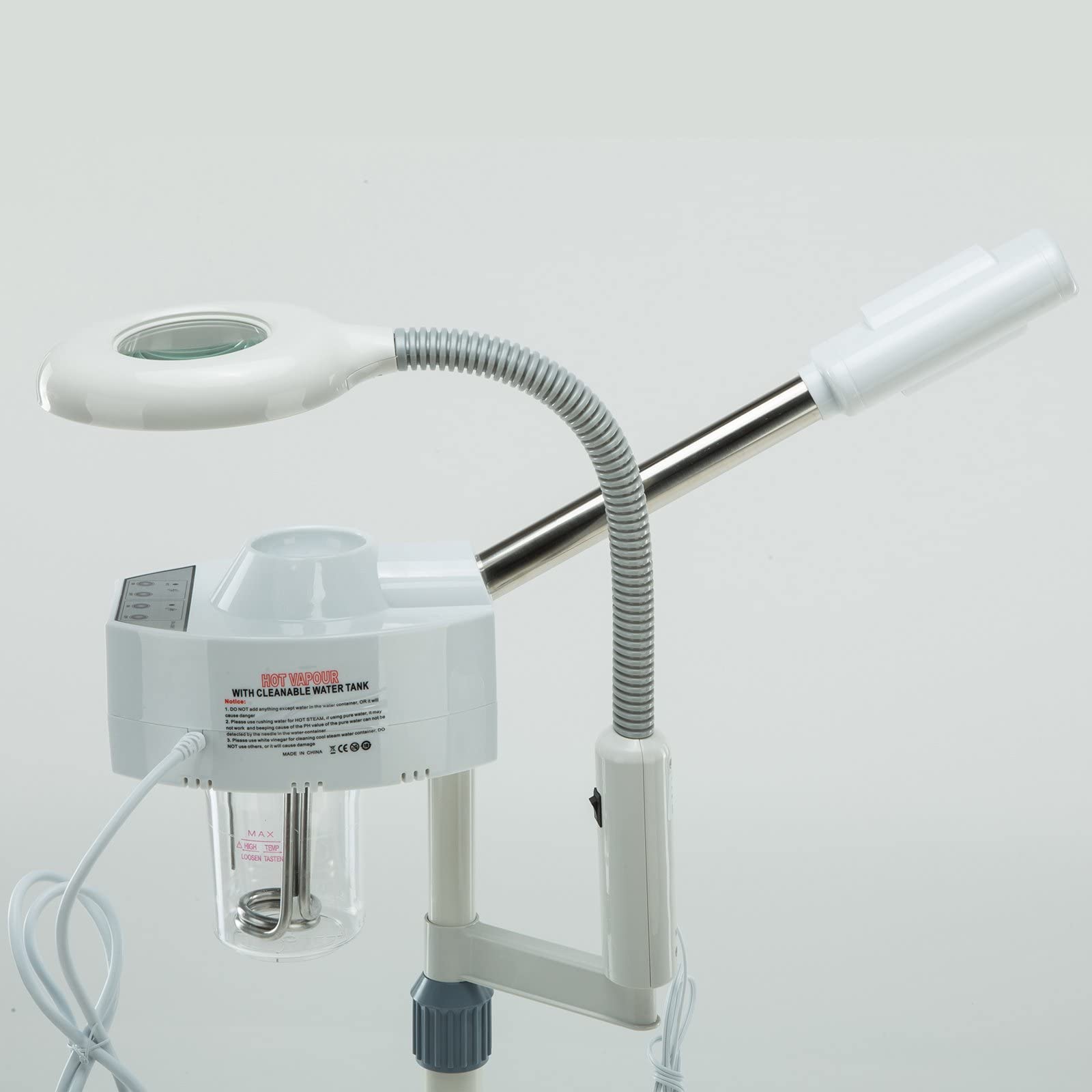 Snapklik.com : Fitnessclub 2 In1 Facial Steamer 5x LED Magnifying Lamp ...