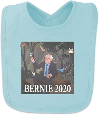 Amazon.com: Bernie Sanders 2020 with Birds In A Forest Retro Cartoon ...