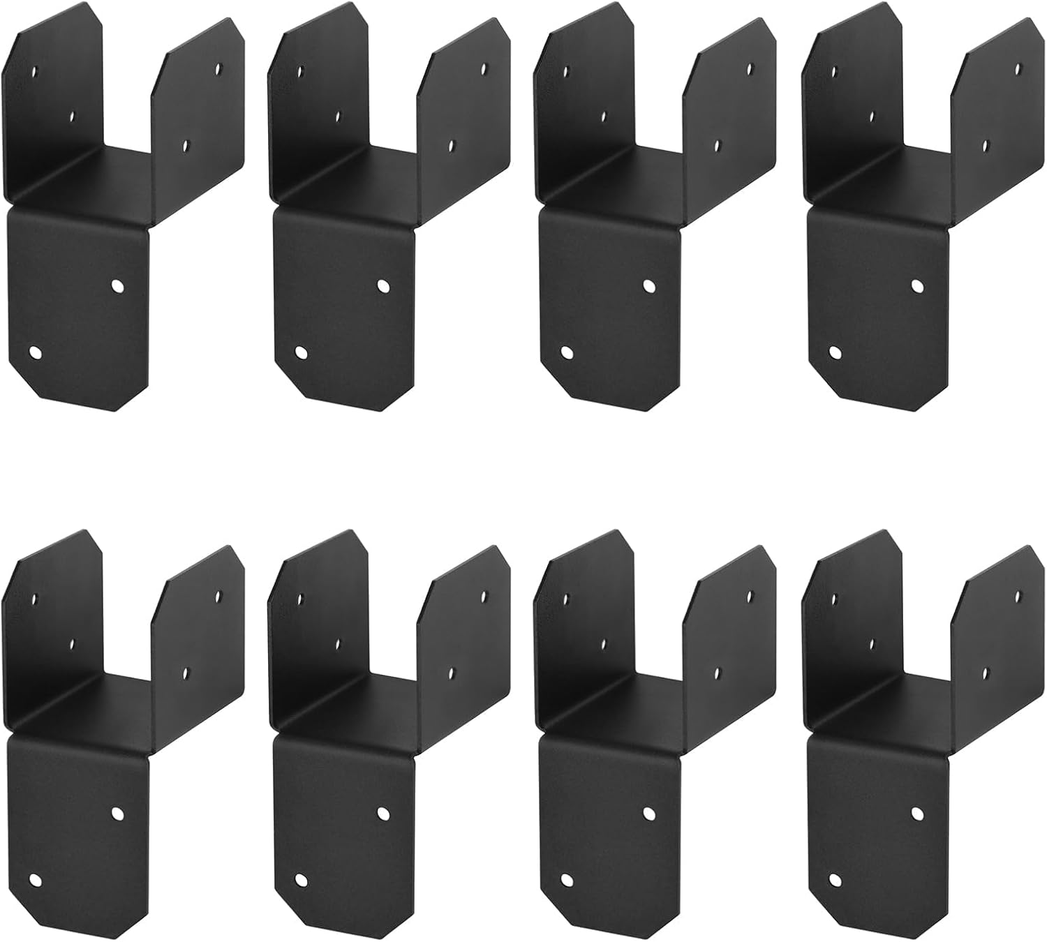 Amazon.com: 8 Pcs 2" Black Joist Anchor Connector, Post Caps Tie ...