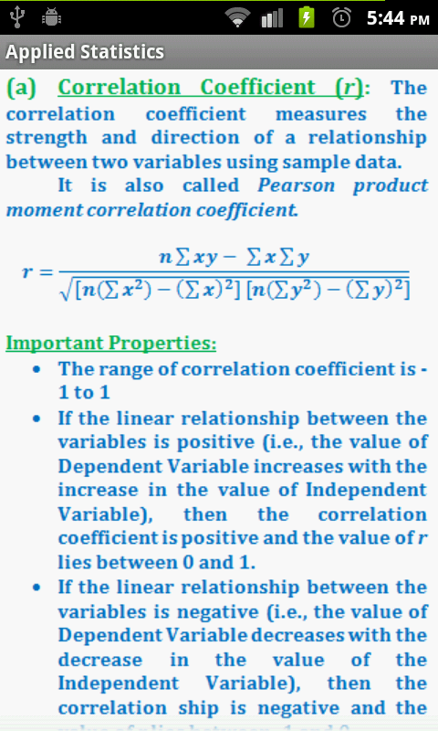 Statistics Quick Reference pro:Amazon.de:Appstore for Android