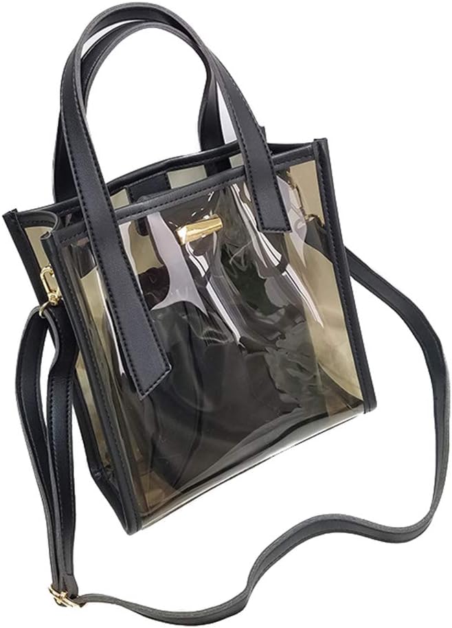 Amazon.com: Andongnywell Women?s Laser Tote Bag Clear Reflective ...