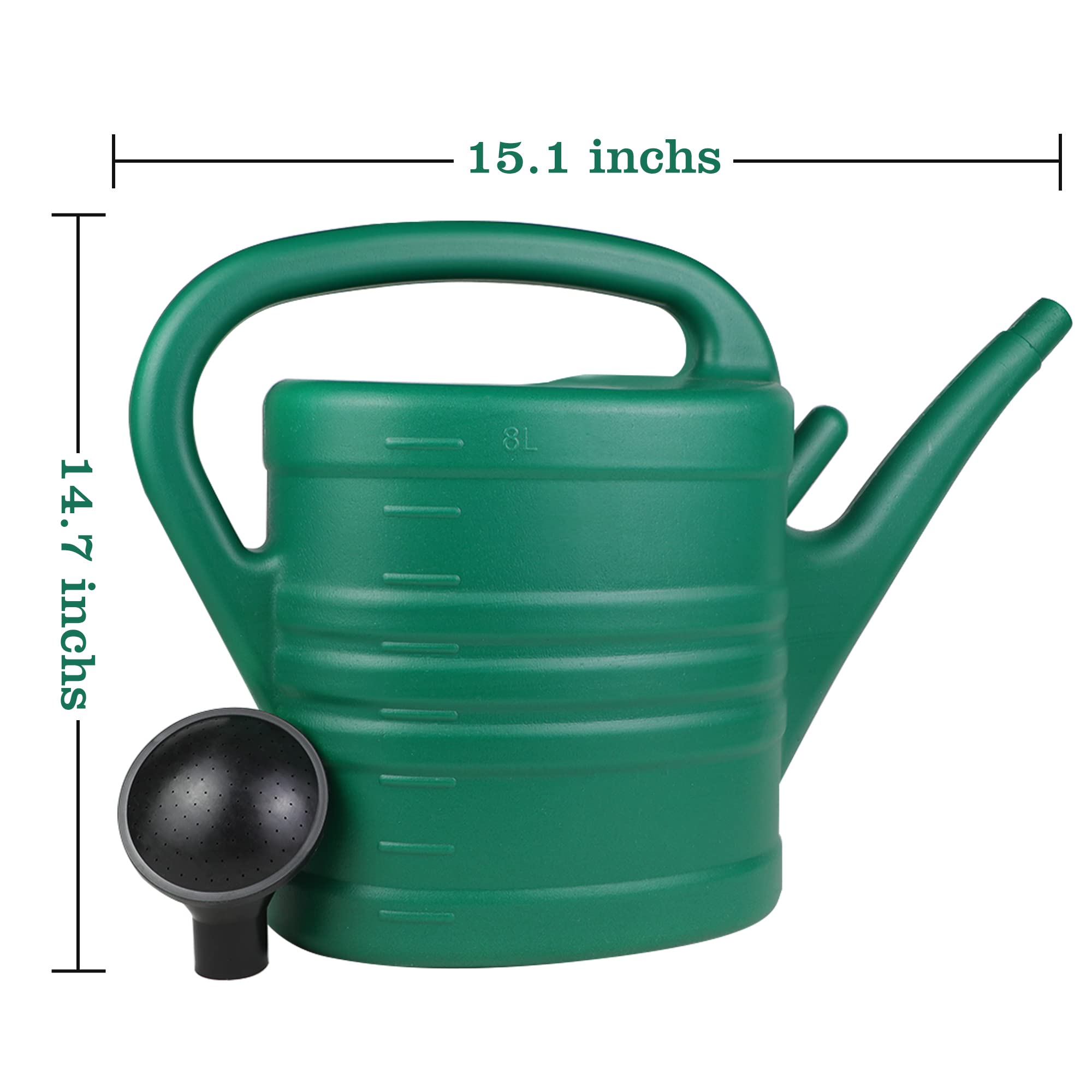 Snapklik.com : Hoople Premium 2 Gallon Watering Can For All Plants, 8L ...