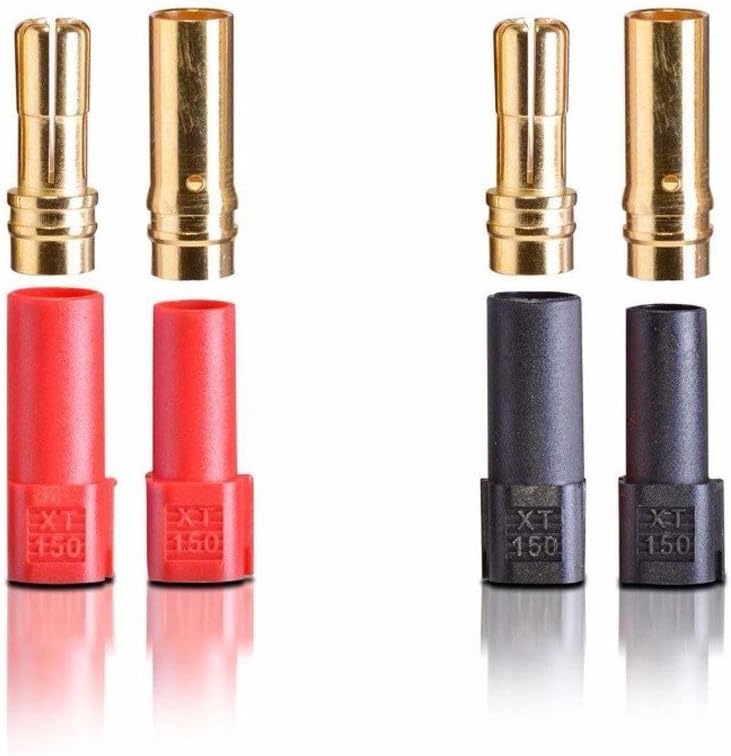 Youme 6 Pairs XT150 Connector Adapter Male Female Plug 6mm Gold Banana ...