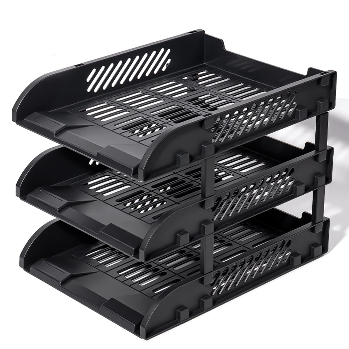 deli 9217ES 3-Compartment File Rack for Office Files/Letter/Document ...