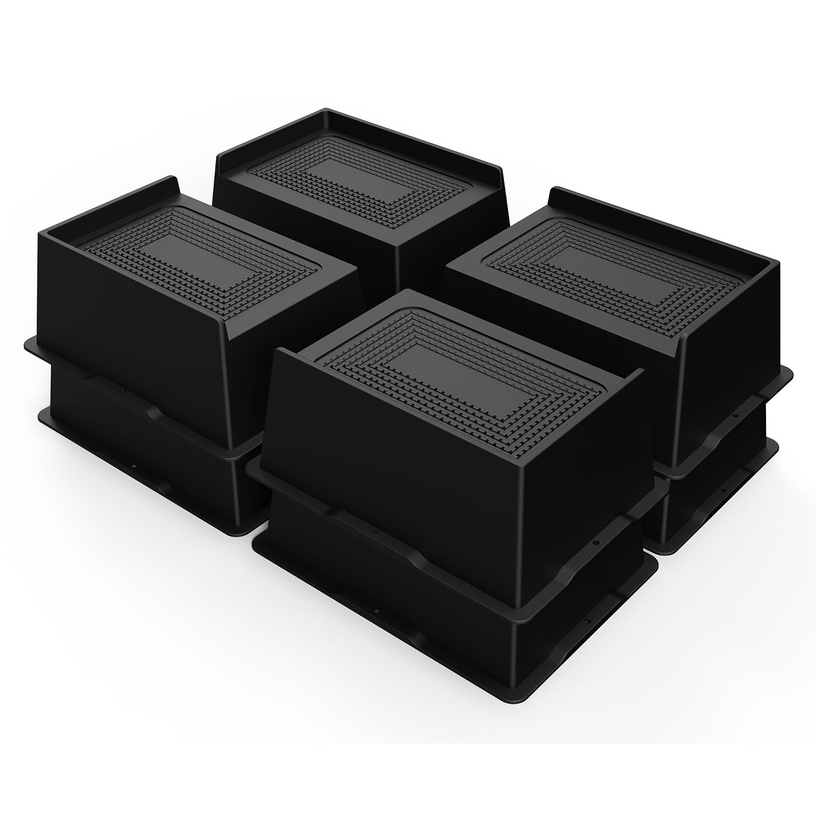 Amazon.com: MYMULIKE Bed Risers 2 Inch Heavy Duty, Oversized Furnitures ...