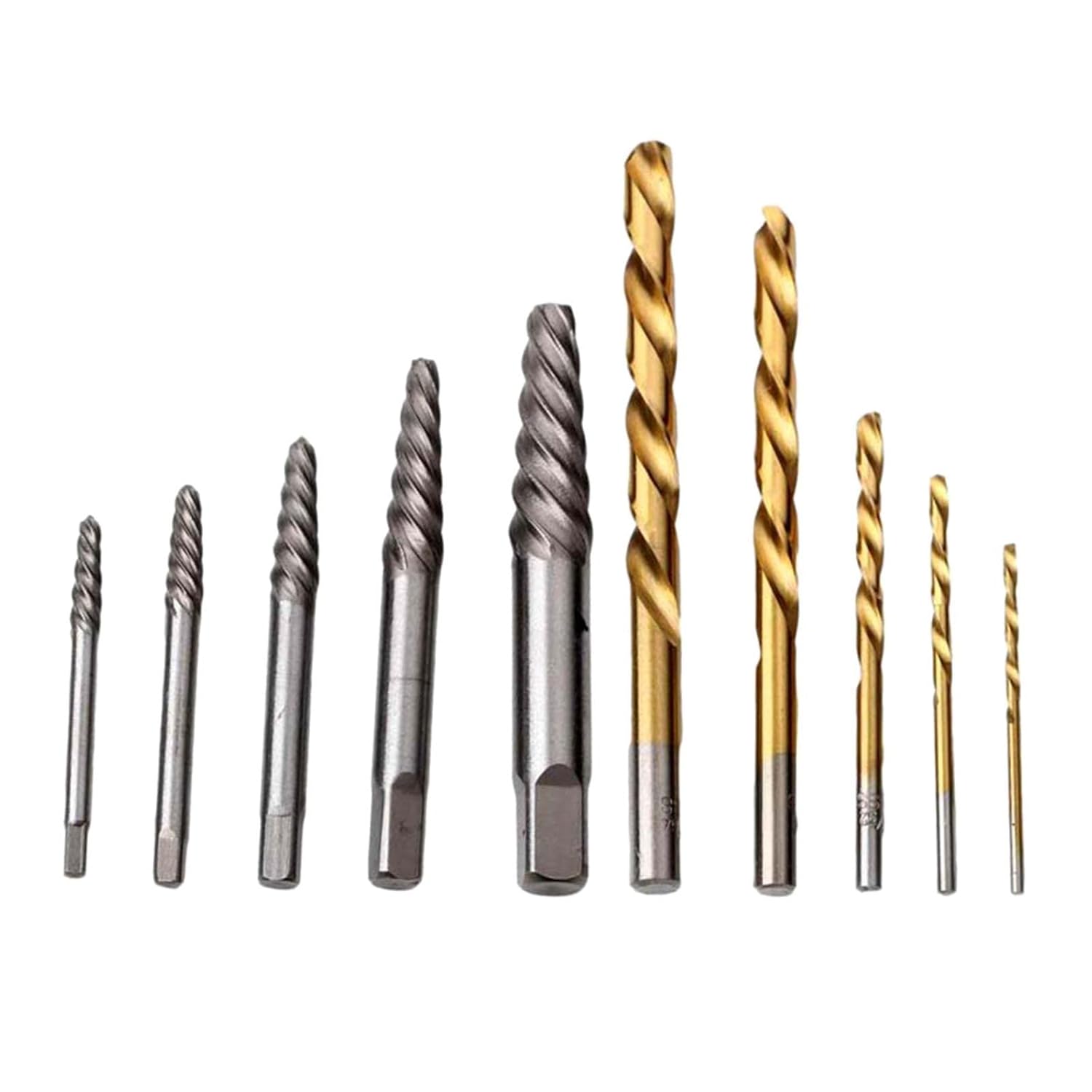 Screw Extractor Tap Extractors HSS for Damaged and Broken Bolts Screws ...