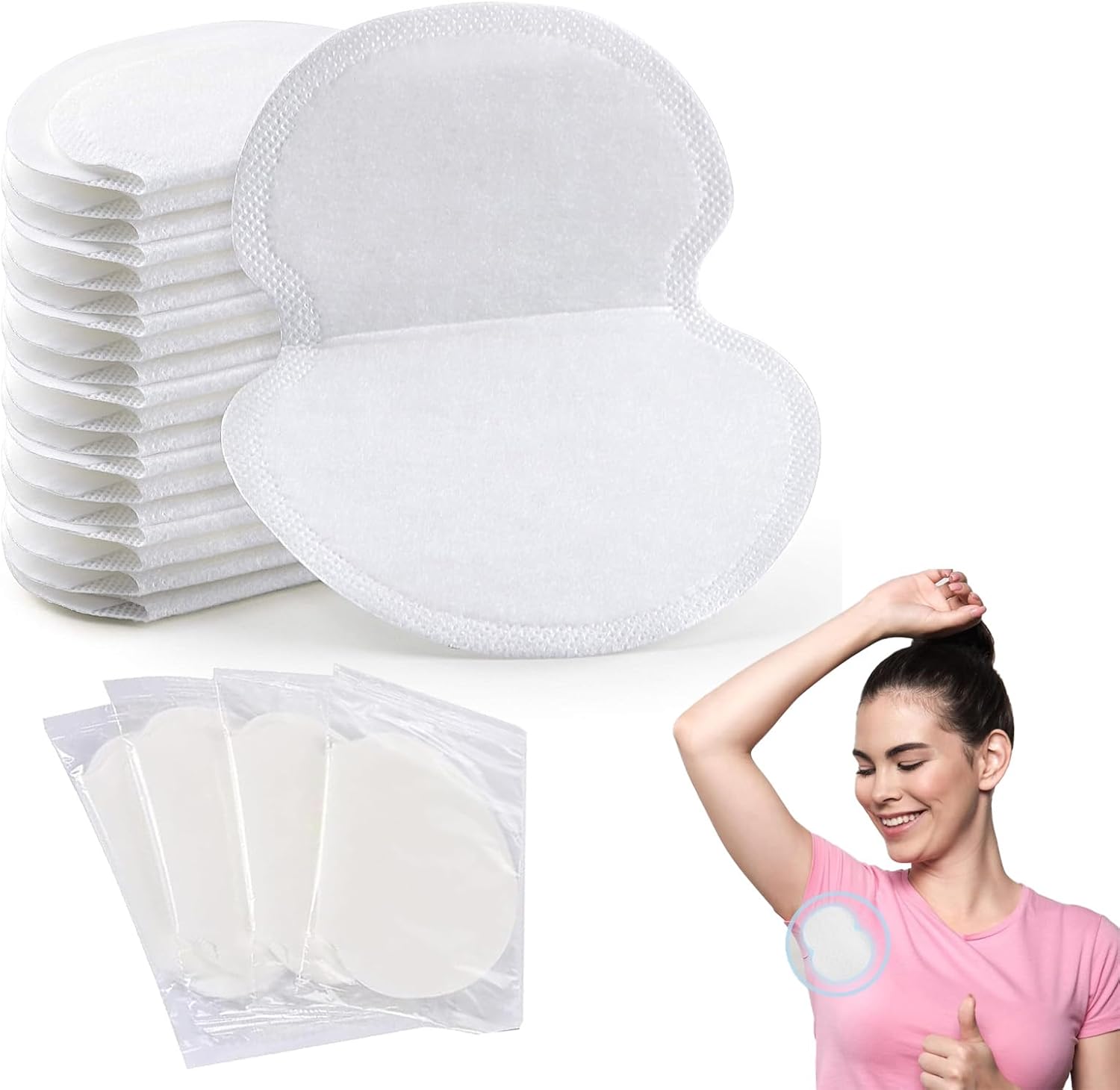 QUALDESN 80 PCS Underarm Sweat Pads, Armpit sweat pads, sweat pads ...