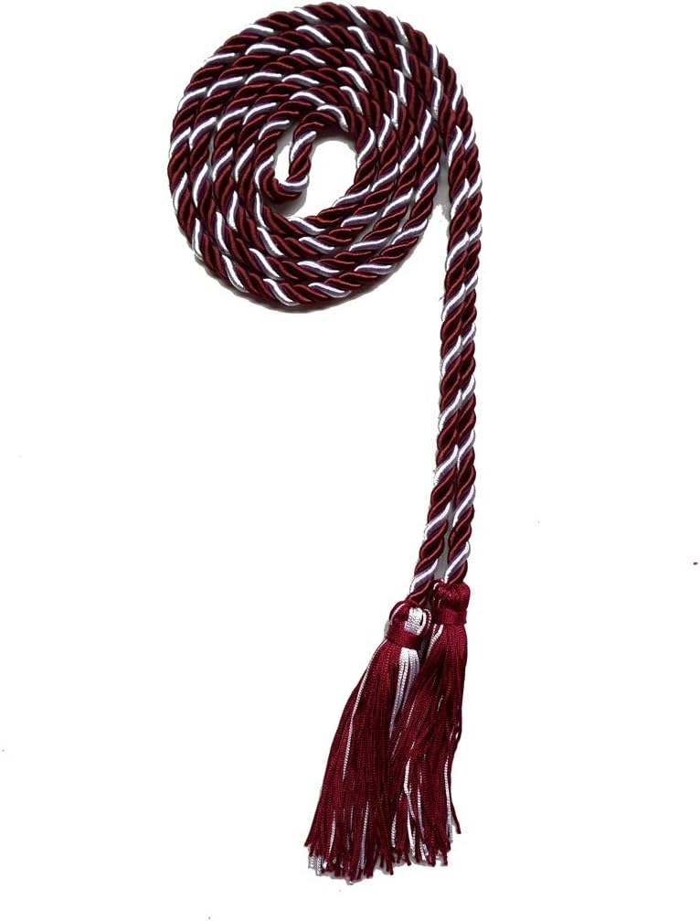 Amazon.com: Graduation Honor Cord Two-Color Braided Grad Days (White ...