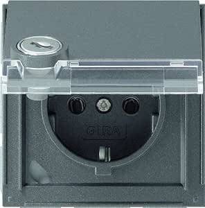 Gira Schuko 044767 Socket Assorted Lock TX_44 WG UP Ant, Anthracite ...