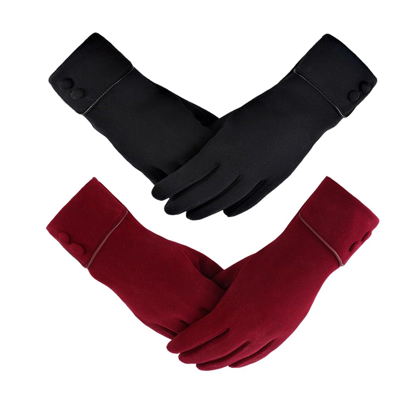 KOFOJN Women's Winter Warm Gloves Touch Screen Texting Lined with Plush ...