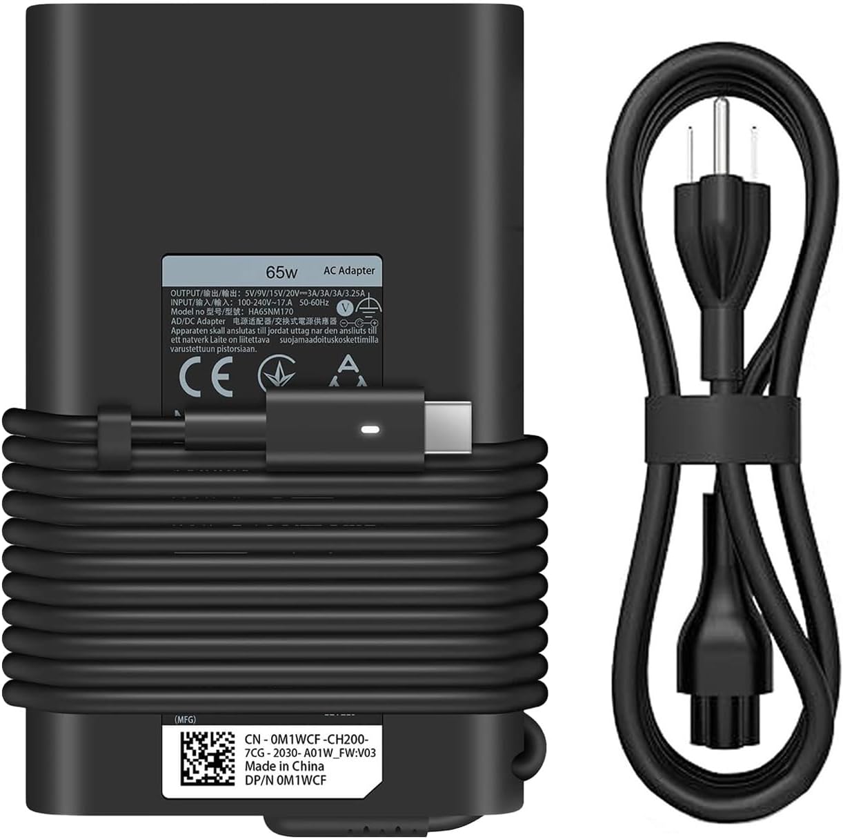 Amazon.com: 65W 45W USB C Laptop Charger Fit for Dell Latitude 5410 ...