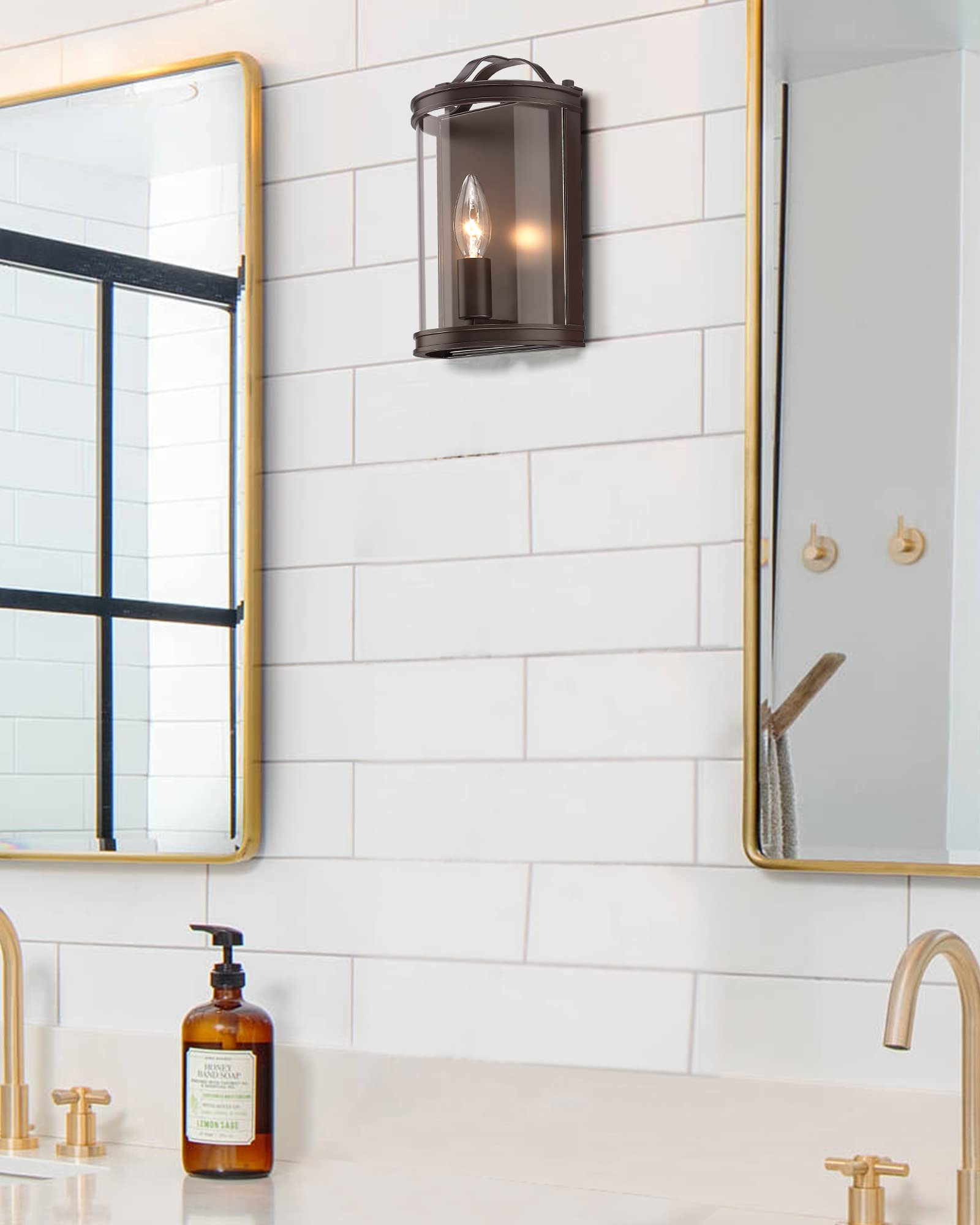 pasentel 1-Light Wall Sconces, Modern Sconces Wall Lighting with Oil ...