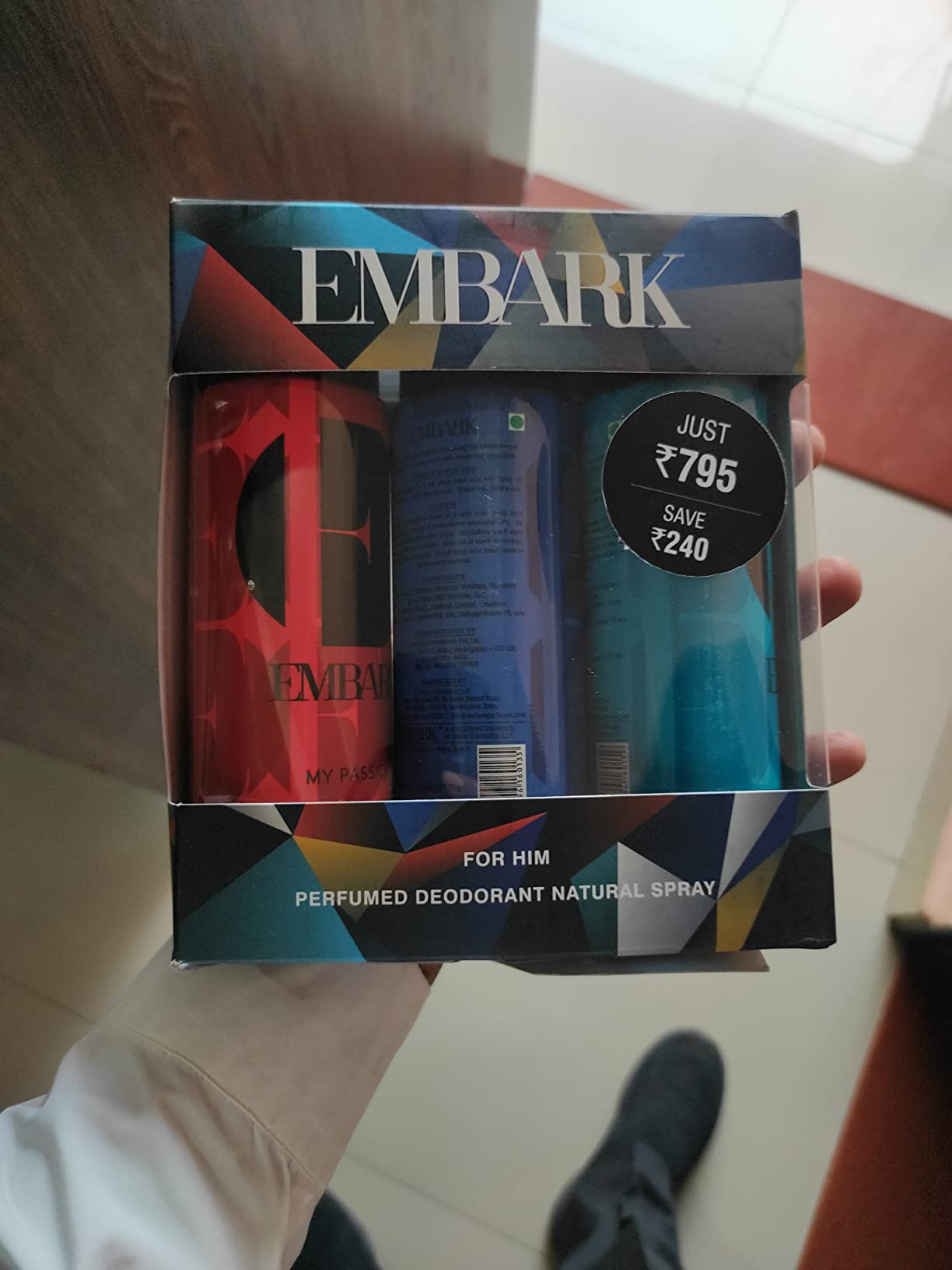 Buy EMBARK Pack Of 3 Perfumed Deodorant Spray For Men (MY LIFE, MY TIME ...