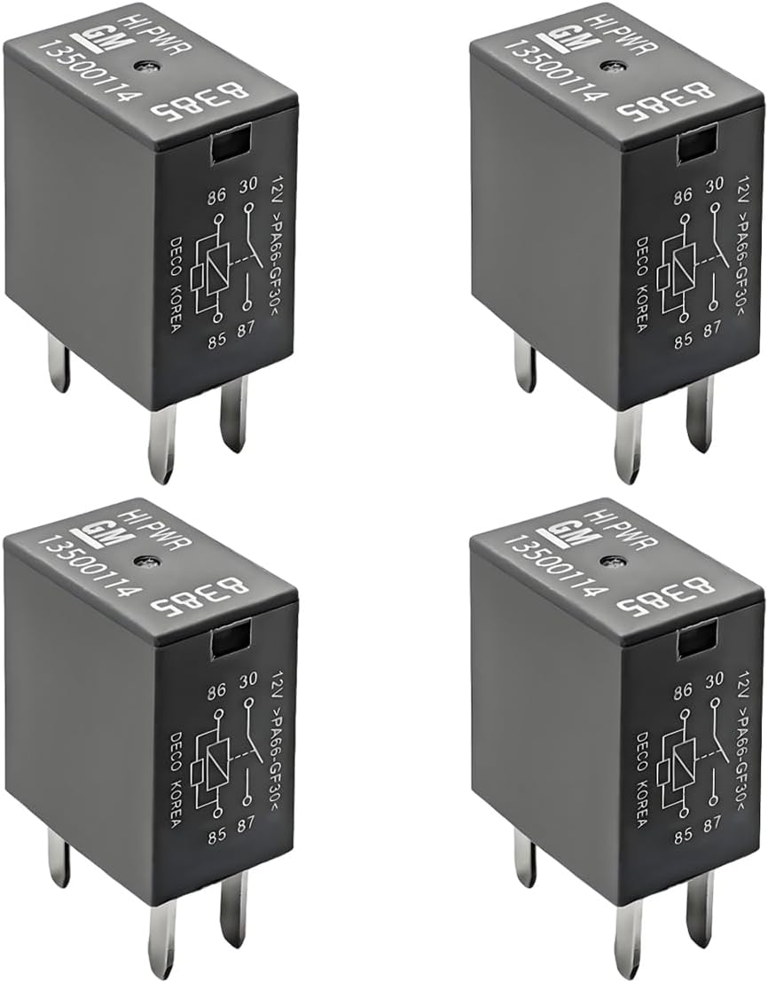Amazon.com: Wevdn 4 PCS Car Air Conditioning Relay, 13500114/8385 12VDC ...