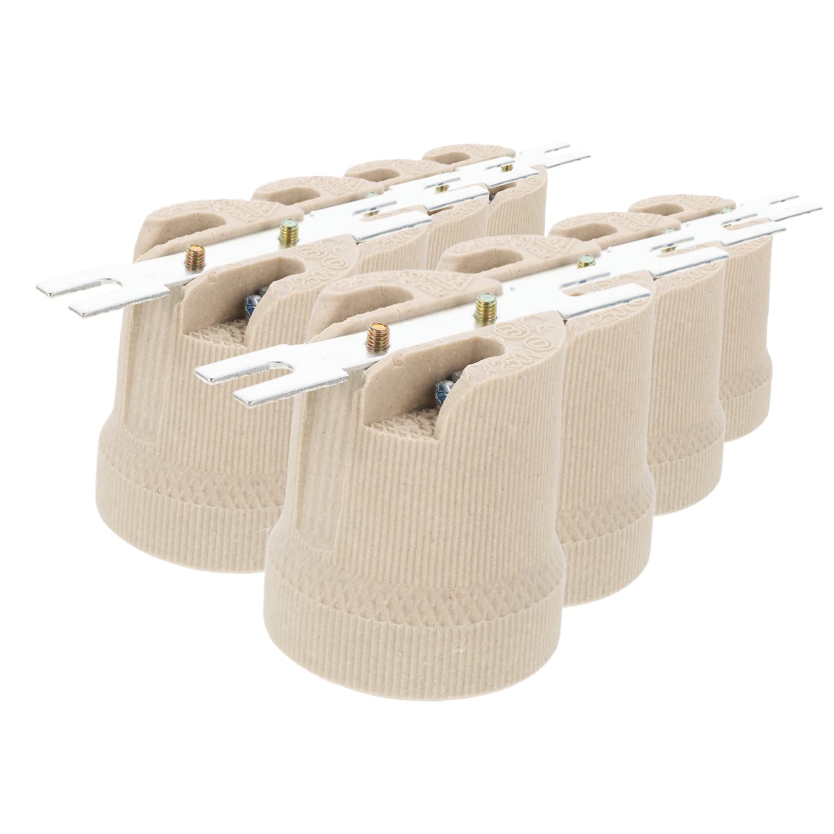 jojofuny 12pcs E27 Ceramic Lamp Holder E26 Socket Bulb Socket High Temp ...