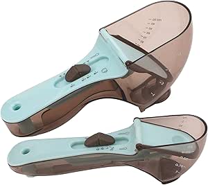 Amazon.com: Measuring Spoon,2 Pcs Adjustable Measuring Spoon Set Scale ...