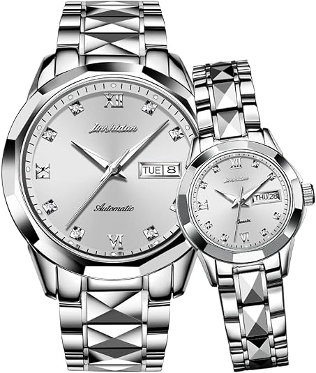 Amazon.com: Couple Automatic Watches for Men and Women,His and Hers ...