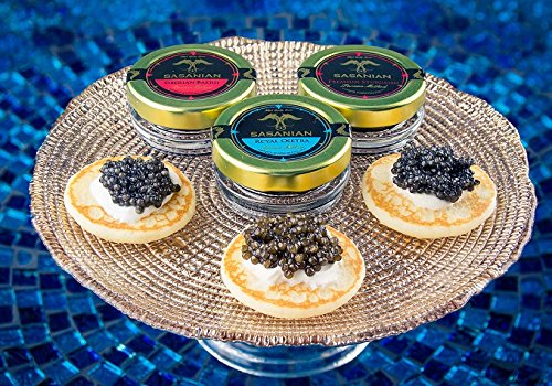 Amazon.com: Caviar SAMPLER 3 jars/tins - Siberian Osetra, Premium ...