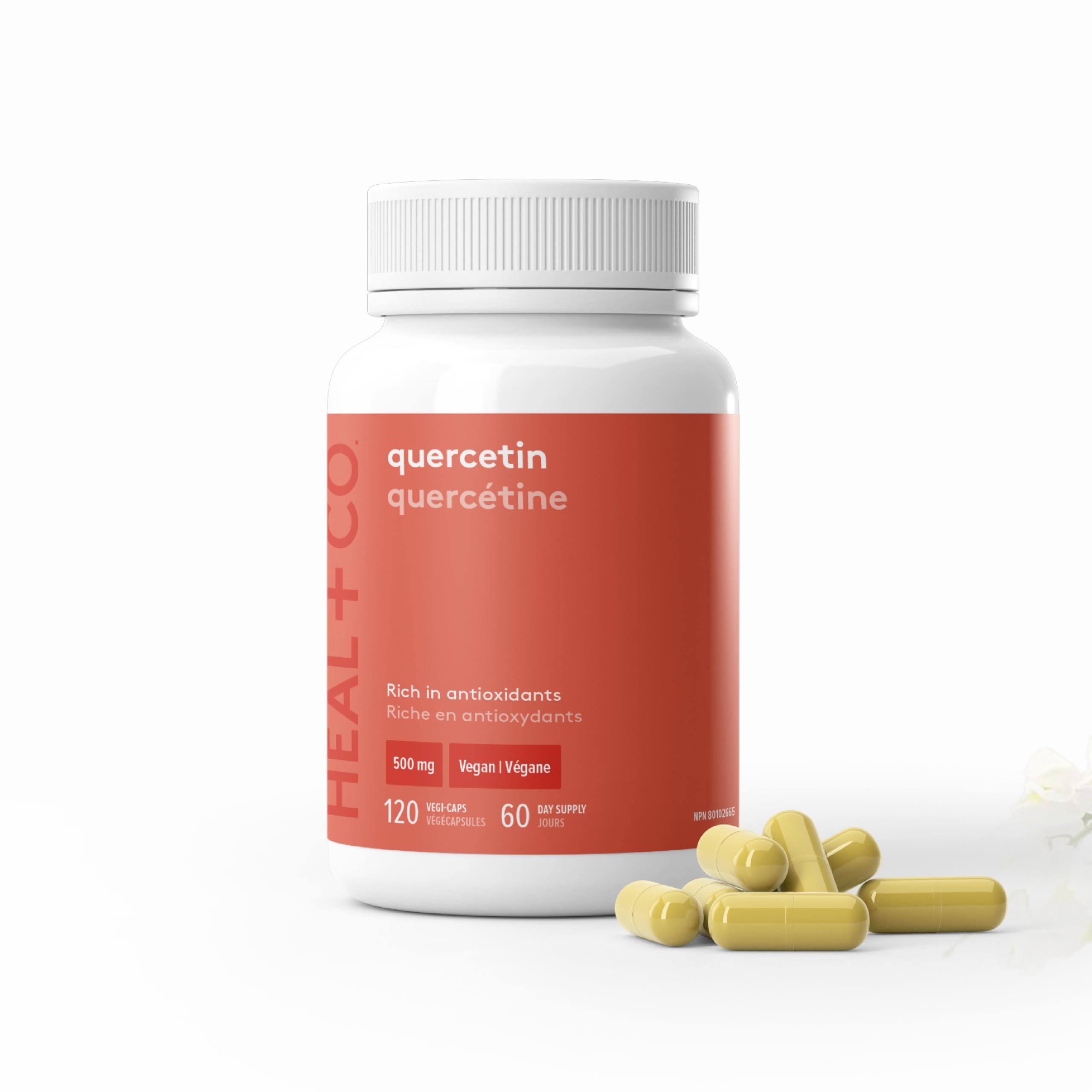HEAL + CO. Quercetin Supplement | High Potency, 1000mg per serving ...