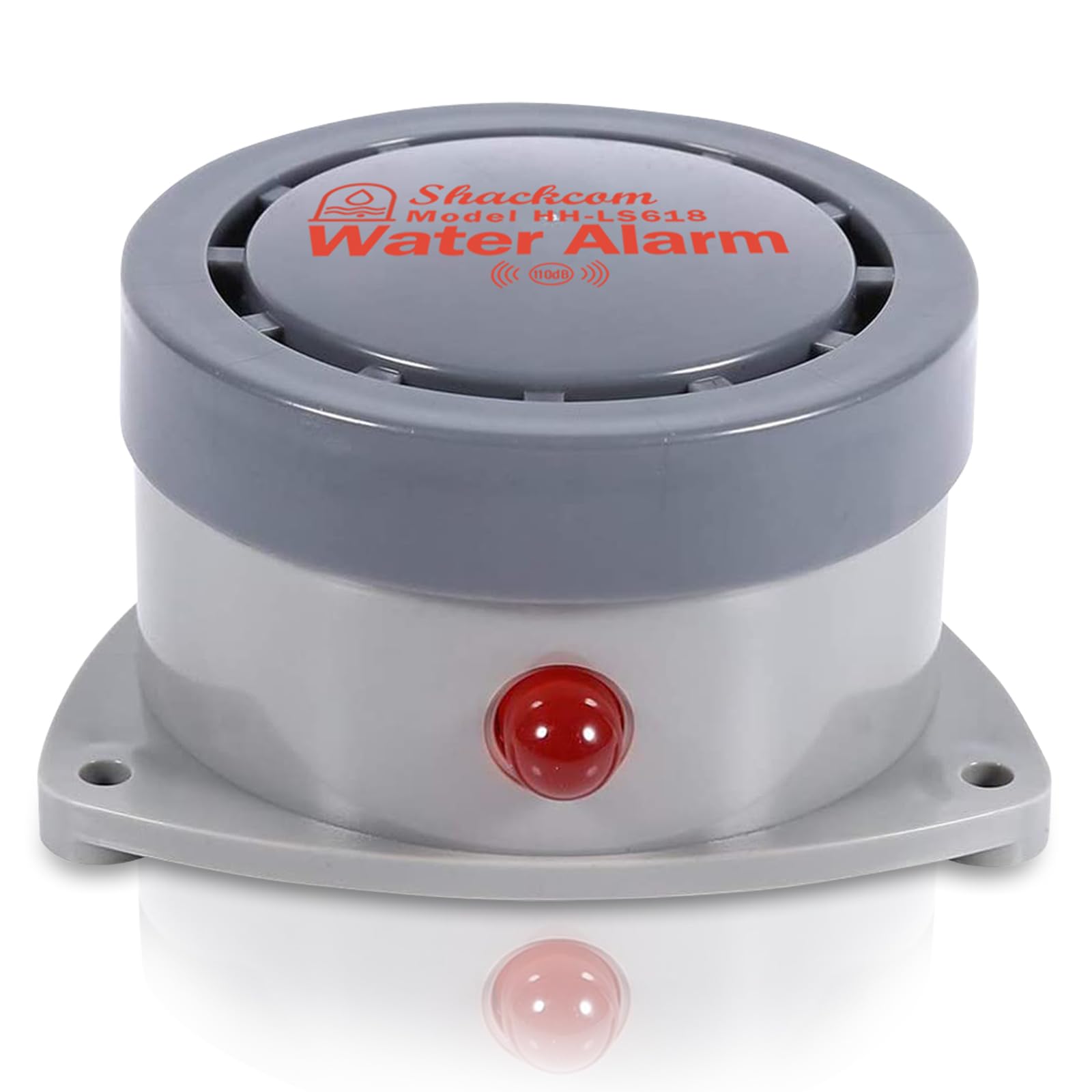 Water Leak Detector 1 Pack, Shackcom Water Alarm 110DB, Wireless ...