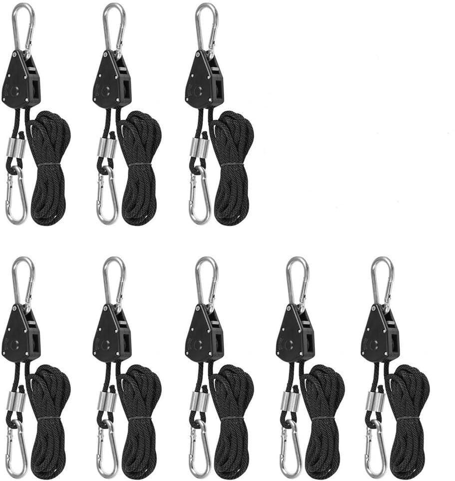 Amazon.com: 4 Pairs 1/8" Heavy Duty Ratchet Hangers, Adjustable Rope ...