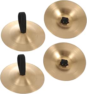 Amazon.com: 12 Pcs Orff Copper Cymbals Mini Finger Cymbals Finger ...