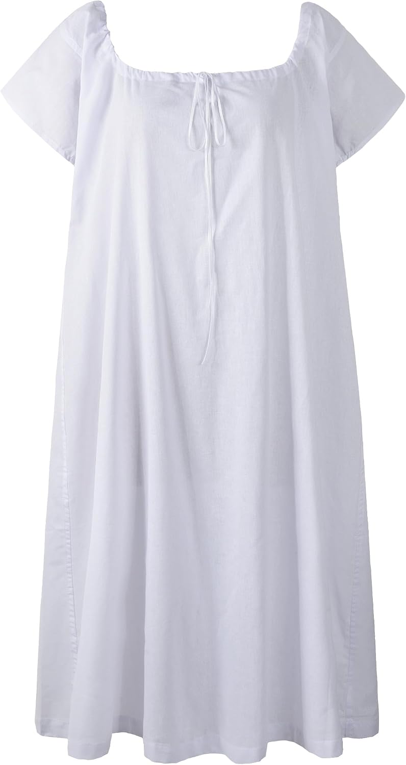Amazon.com: 18th Century Chemise Regency Shift (White, S): Clothing ...
