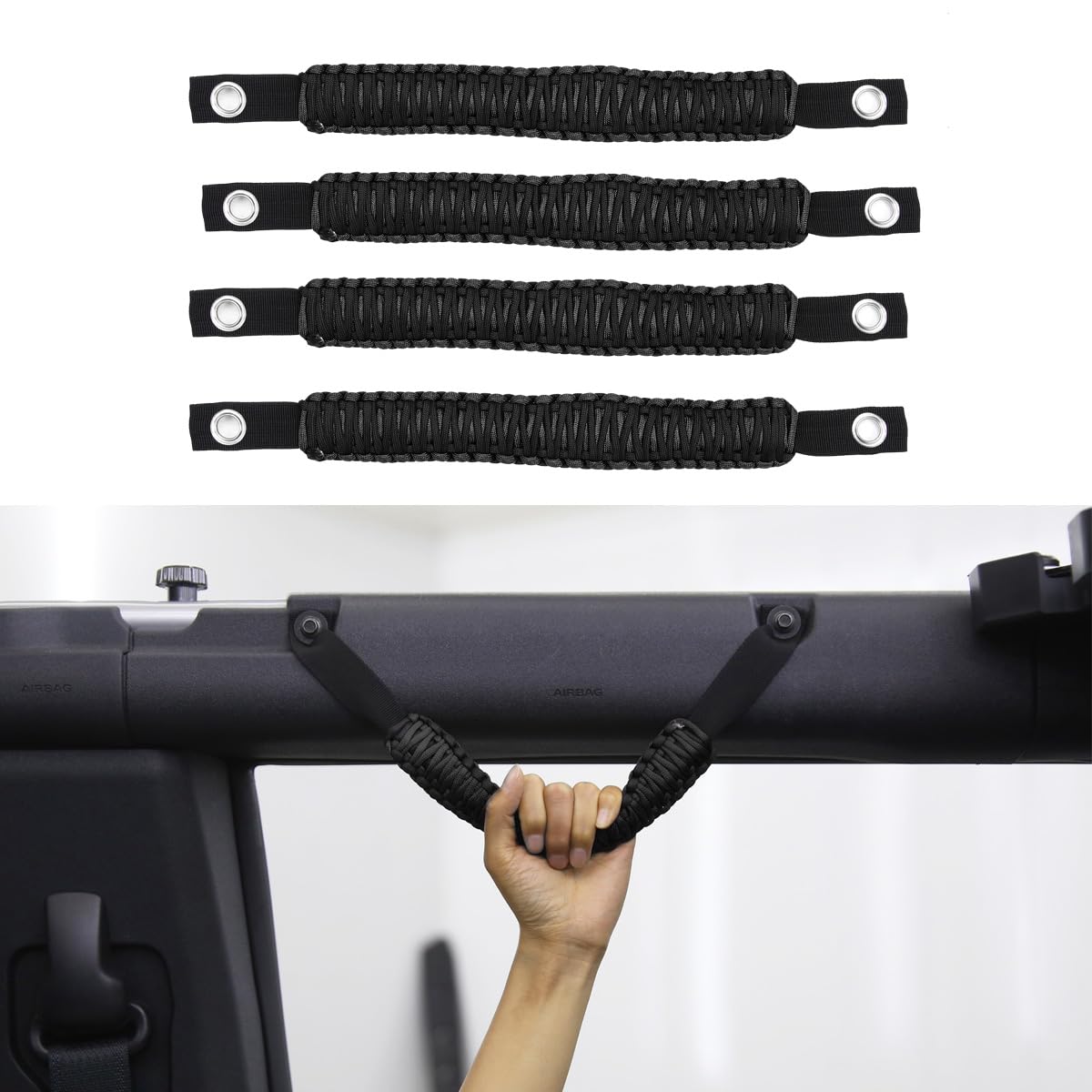 Amazon.com: MRIKOL 4 Pack Roll Bar Grab Handles Compatible with Ford ...